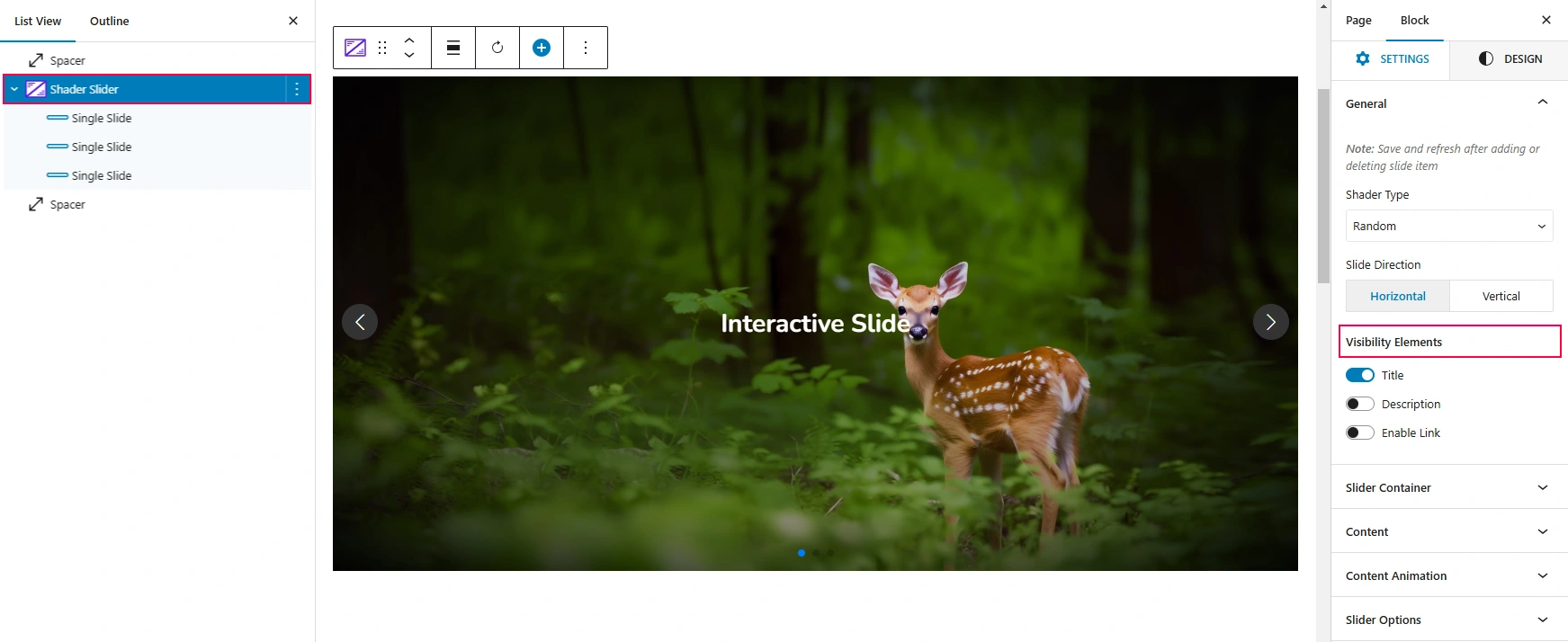 Visibility Elements - GutSlider