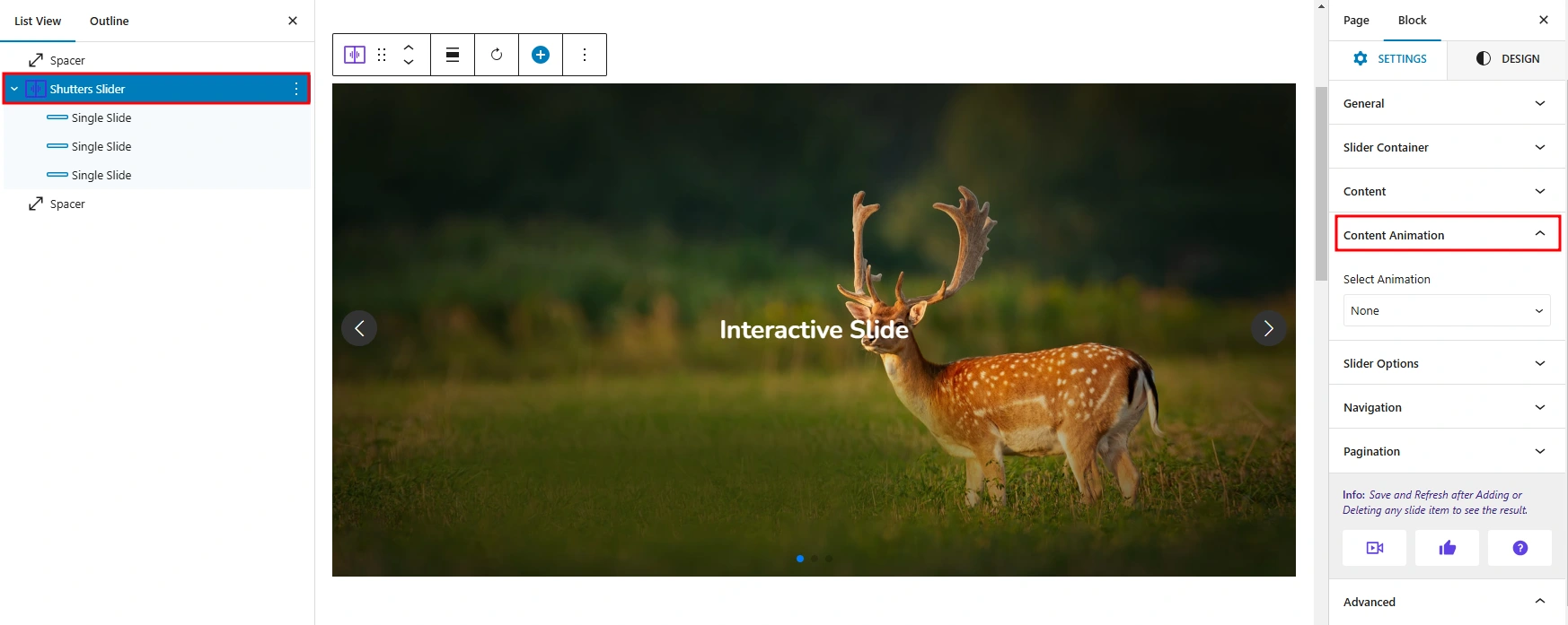 Content Animation - GutSlider