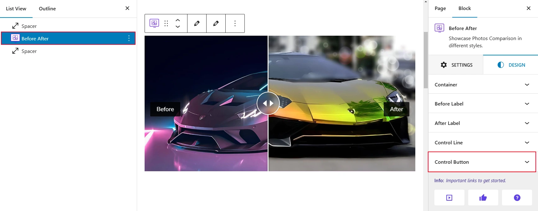 Control Button - GutSlider