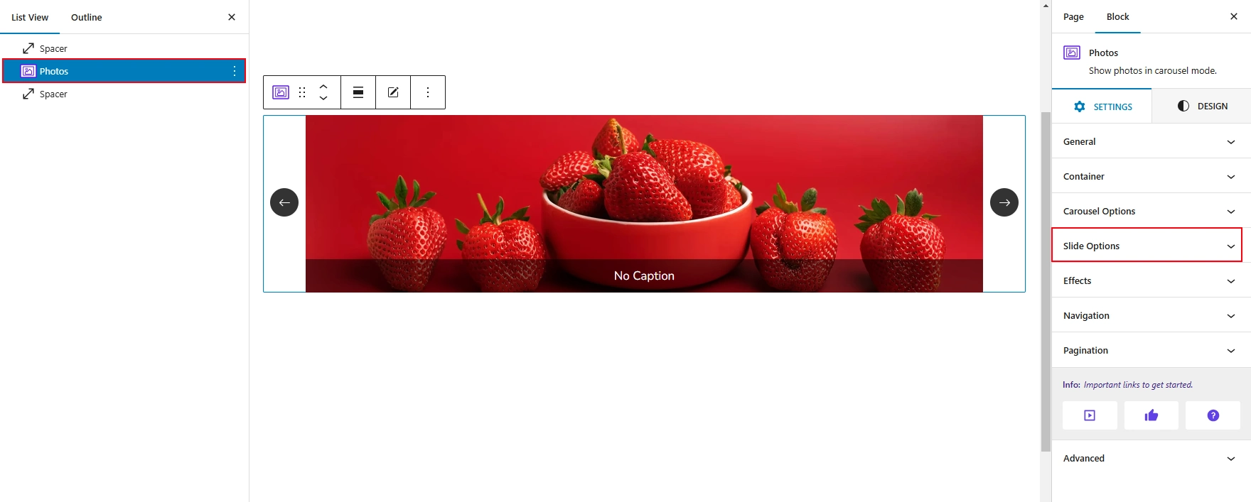 Slide Options - GutSlider