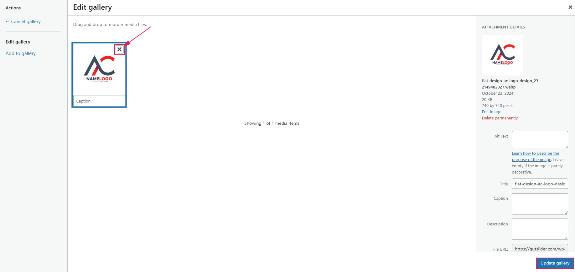 Add or Remove Photos - GutSlider